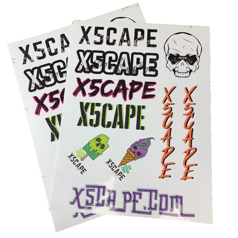 A5 Mountain Bike Sticker Sheet | X5CAPE.com – x5Cape
