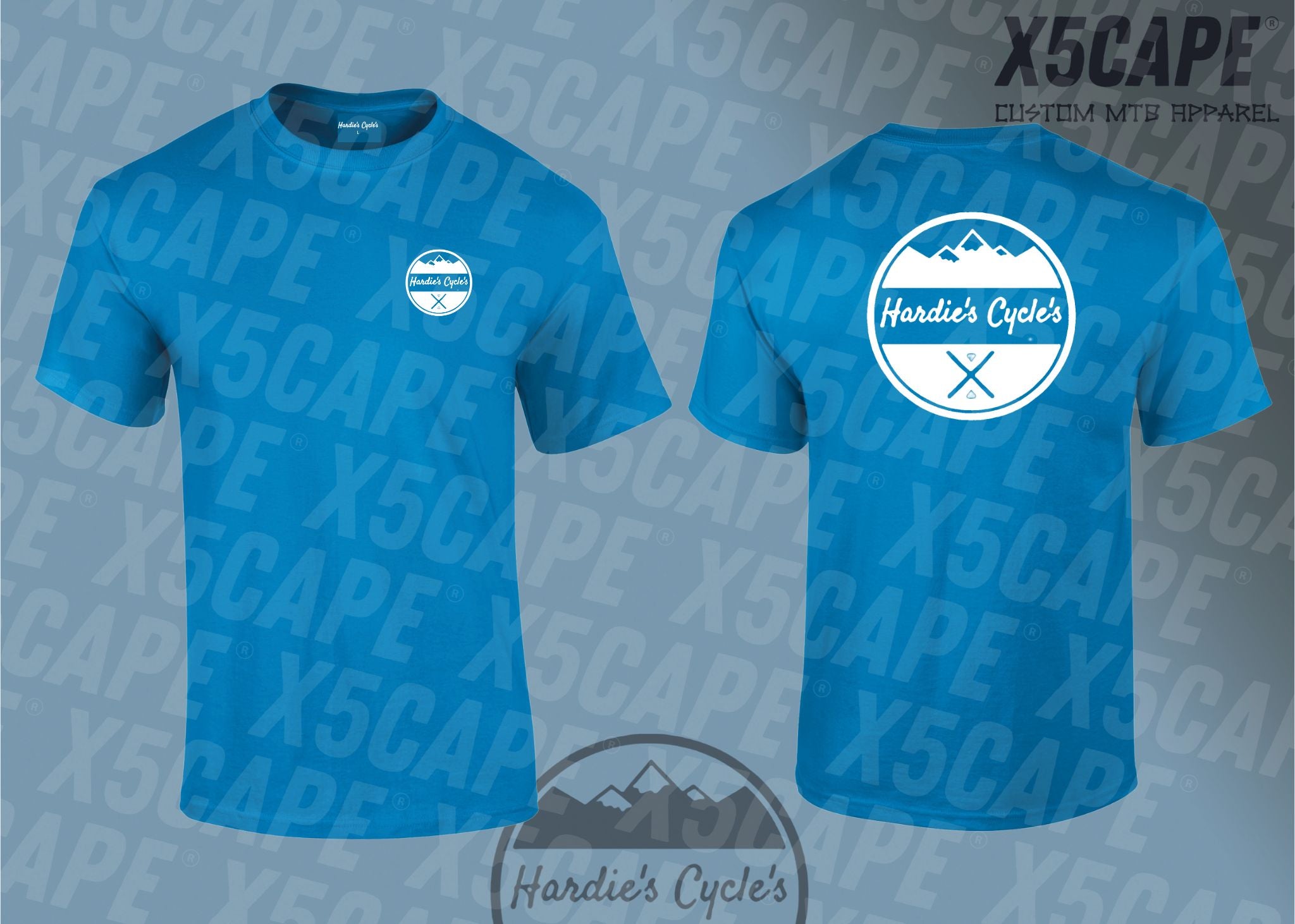 Hardie's Cycle's Custom T-shirts 2024 - All Colours – x5Cape