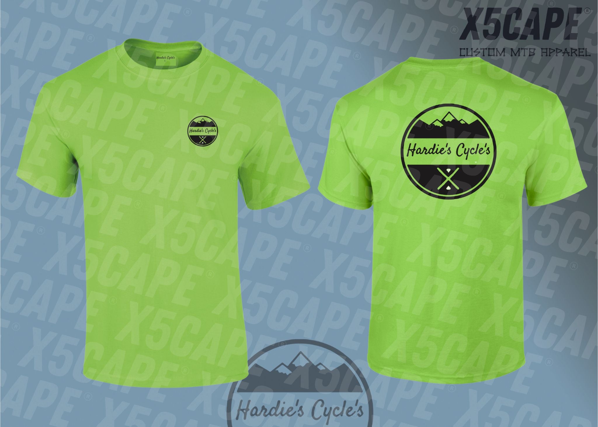 Hardie's Cycle's Custom T-shirts 2024 - All Colours – x5Cape
